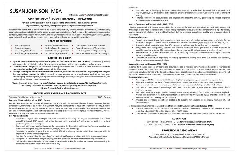 Mid-Level Package - Executive Resume Services