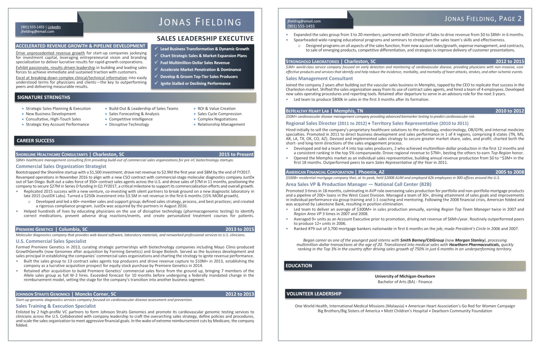 Executive Resume Package - Executive Resume Services